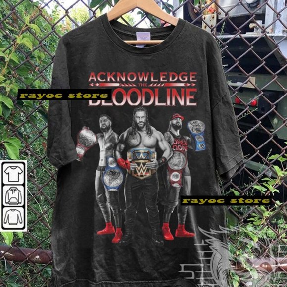 Gildan | Shirts | Vintage The Bloodline Shirt The Bloodline Wrestling ...